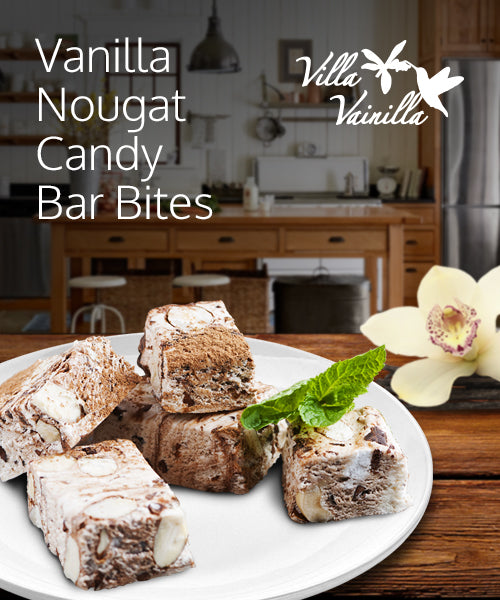 Vanilla Nougat Candy Bar Bites – Villa Vainilla