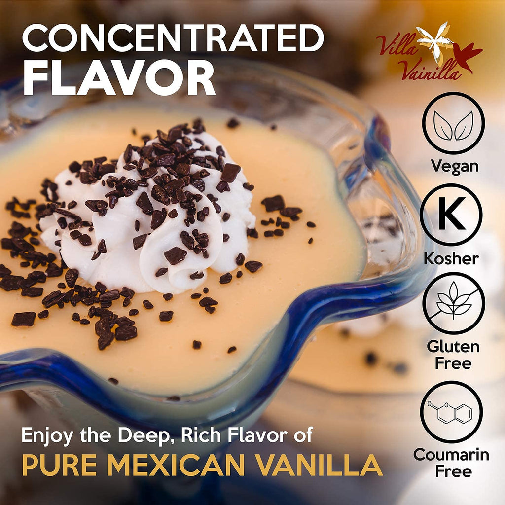 Villa Vainilla Pure Mexican Vanilla Concentrate 16.8 oz